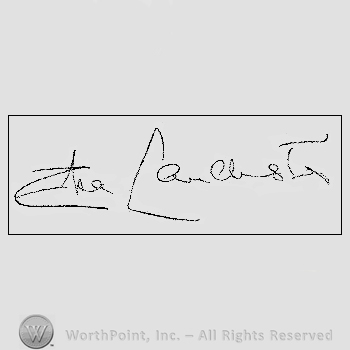 Mark with Signature: Elsa Lanchester. | #608982