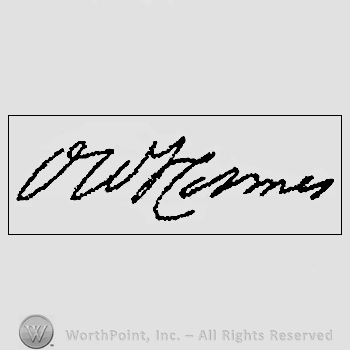 Mark with Signature: Oliver Wendell Holmes. | #608984