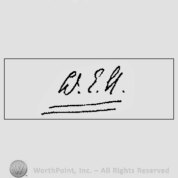 Mark with Signature: William Ernest Henley. | #609013