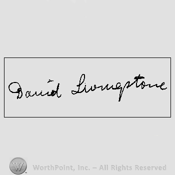 Mark with Signature: David Livingstone. | #609025