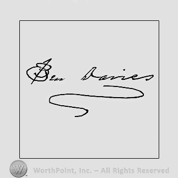 Mark with Signature: Ben Davies. | #609052