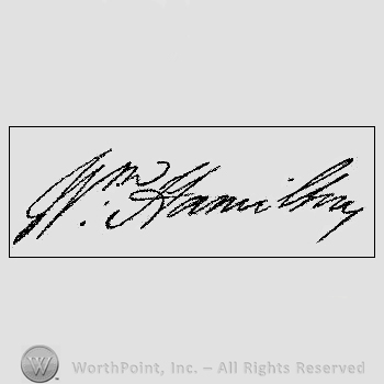 Mark with Signature: William Hamilton. | #609059