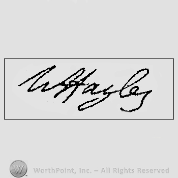 Mark with Signature: William Hayley. | #609060