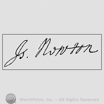 Mark with Signature: Isaac Newton. | #609061