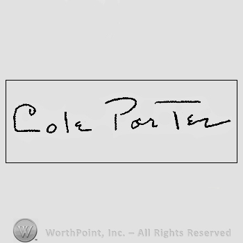 Mark with Signature: Cole Porter. | #609073