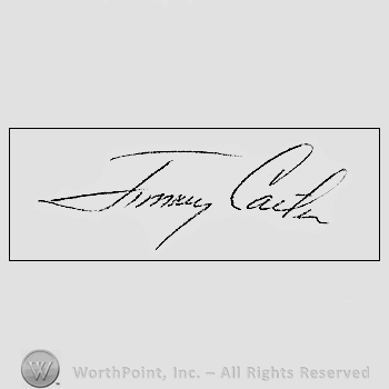 Mark with Signature: Jimmy Carter. | #609084