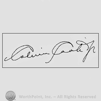 Mark with Signature: Calvin Coolidge. | #609088