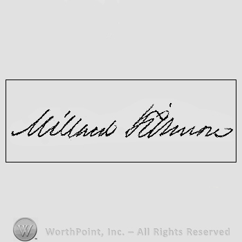 Mark with Signature: Millard Fillmore. | #609094