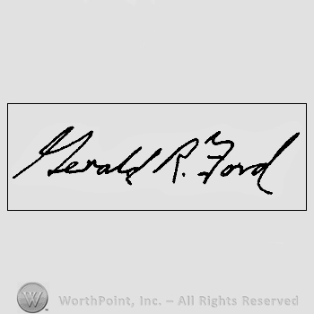 Mark with Signature: Gerald Rudolph Ford Jr. . | #609095