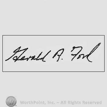 Mark with Signature: Gerald Rudolph Ford Jr. . | #609096