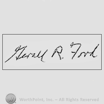 Mark with Signature: Gerald Rudolph Ford Jr. . | #609097