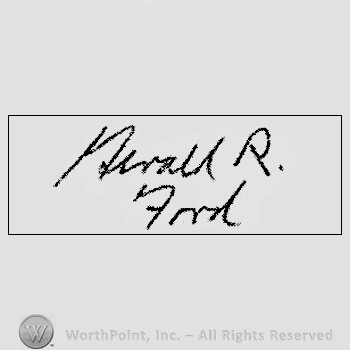 Mark with Signature: Gerald Rudolph Ford Jr. . | #609098