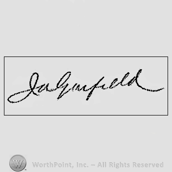 Mark with Signature: James Abram Garfield. | #609099