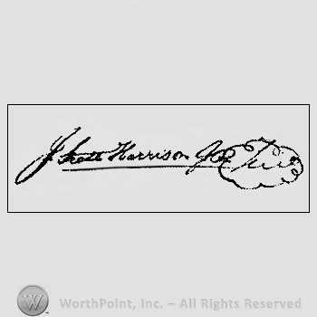 Mark with Signature: William Henry Harrison. | #609115