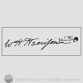 Mark with Signature: William Henry Harrison. | #609116