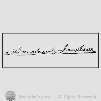 Mark with Signature: Andrew Jackson. | #609121