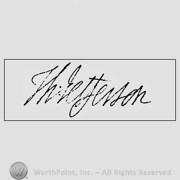 Mark with Signature: Thomas Jefferson. | #609125