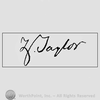 Mark with Signature: Zachary Taylor. | #609155