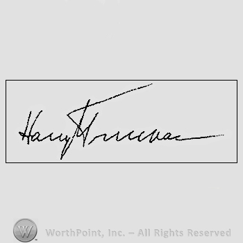 Mark with Signature: Harry S. Truman. | #609158