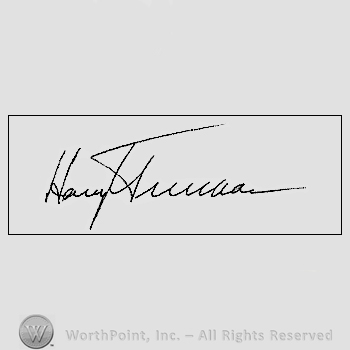 Mark with Signature: Harry S. Truman. | #609159