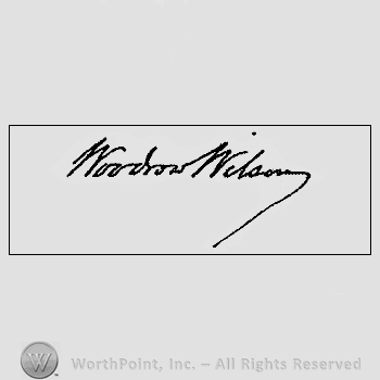 Mark with Signature: Woodrow Wilson. | #609168