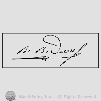 Mark with Signature: Benjamin Barker Odell Jr.. | #609170