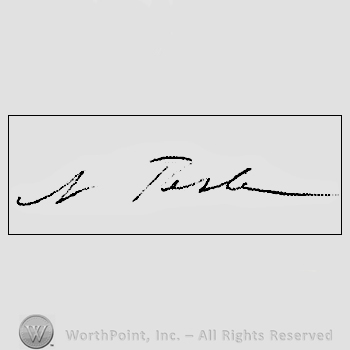 Mark with Signature: Nikola Tesla. | #609221