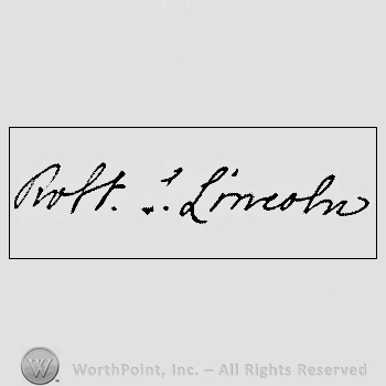 Mark with Signature: Robert Todd Lincoln. | #609244