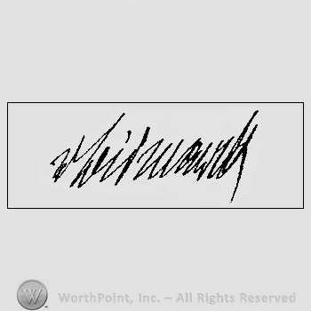 Mark with Signature: Otto von Bismarck. | #609277