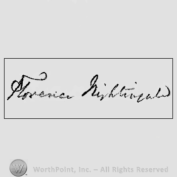 Mark with Signature: Florence Nightingale. | #609287
