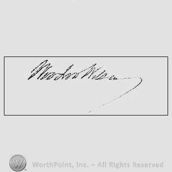 Mark with Signature: Woodrow Wilson. | #609289