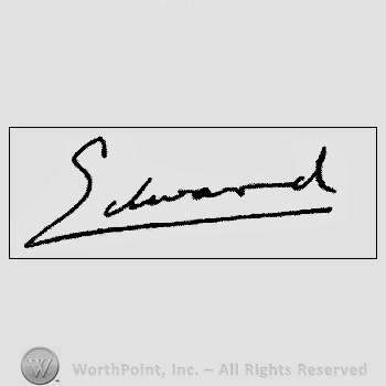 Mark with Signature: Edward VIII. | #609291