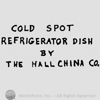 Mark with Written on 4 lines: Cold Spot, | #61061