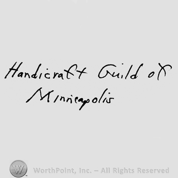 Mark with The text "Handicraft Guild of | #61173