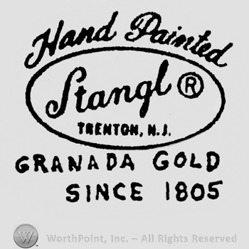 Mark with Stangl handwritten on a slanted line, | #61337