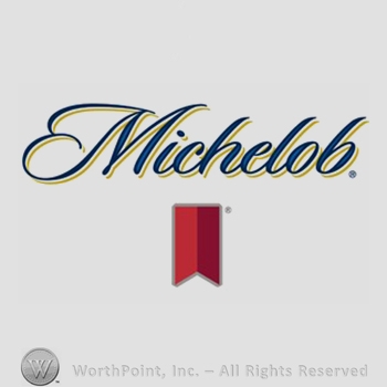 Mark with The text ''Michelob '' and a ribbon. | #613435