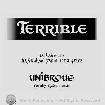 Mark with The text ''Terrible'' and ''Unibroue | #613620