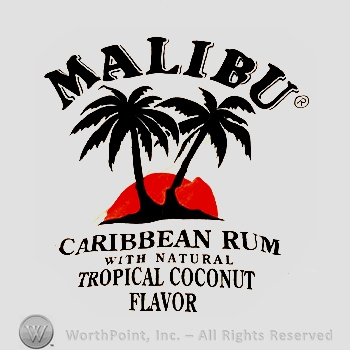 Mark with The text ''Malibu Caribbean Rum With | #613632
