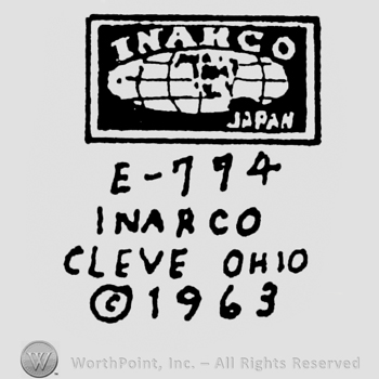 Mark with A rectangle, a globe, the text "INARCO | #61494