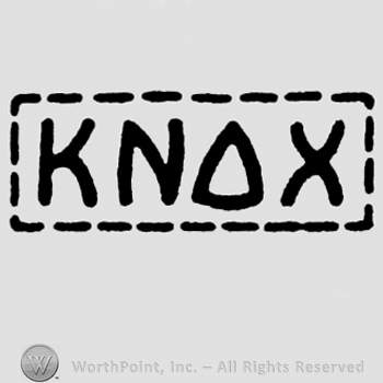 Mark with Knox: bold, capital written inside a | #61766