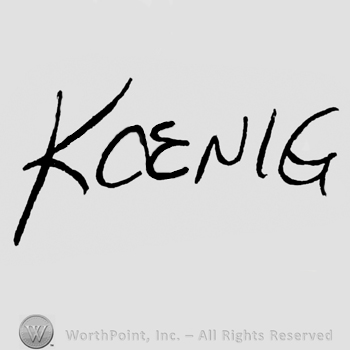 Mark with Stylized signature: Koenig | #61775
