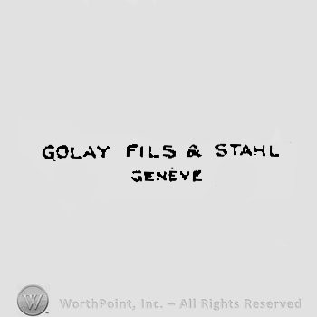 Mark with The text ''Golay Fils & Stahl Geneve''. | #619834