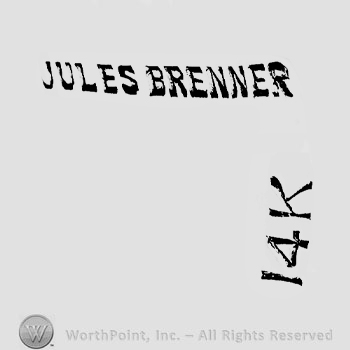 Mark with The text ''Jules Brenner 14K''. | #619959