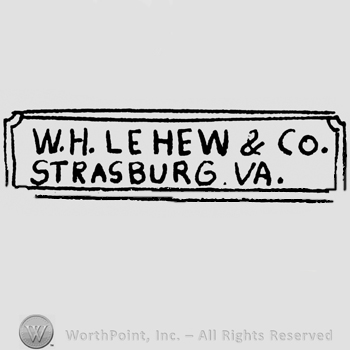 Mark with W.H. Lehew & Co written above, | #62043