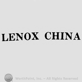Mark with Bold writing Lenox China | #62081