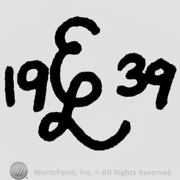 Mark with Bold stylish initials EL 19 39 left and | #62186