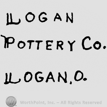 Mark with The text "LOGAN POTTERY Co. LOGAN,O.". | #62201