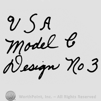 Mark with Stylish writing from top to bottom USA | #62246