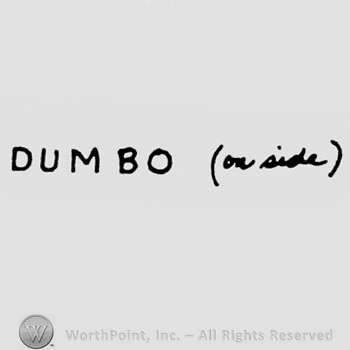 Mark with Writing Dumbo in capital letters (on | #62250