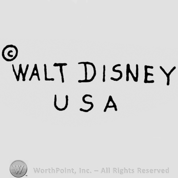 Mark with C inside a circle writing Walt Disney | #62251
